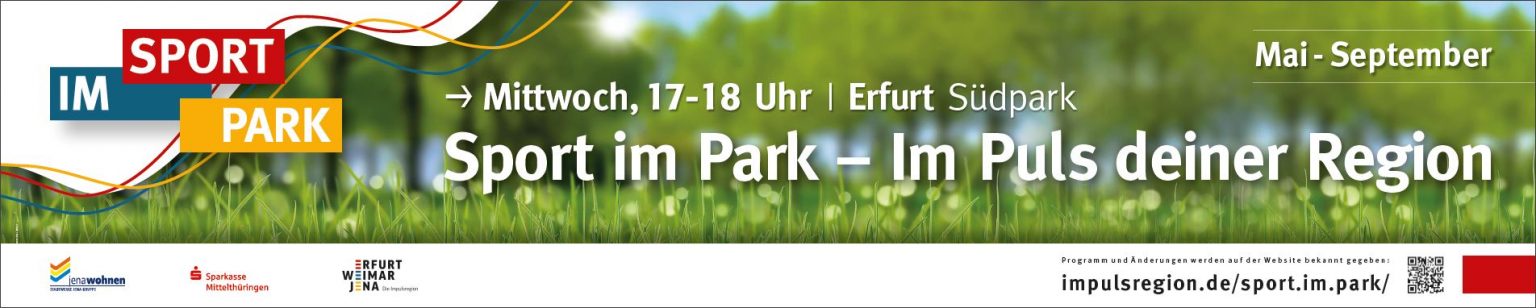 Neuauflage | Sport im Park – 2023 – (IM)PULS deiner Region – Erfurter ...
